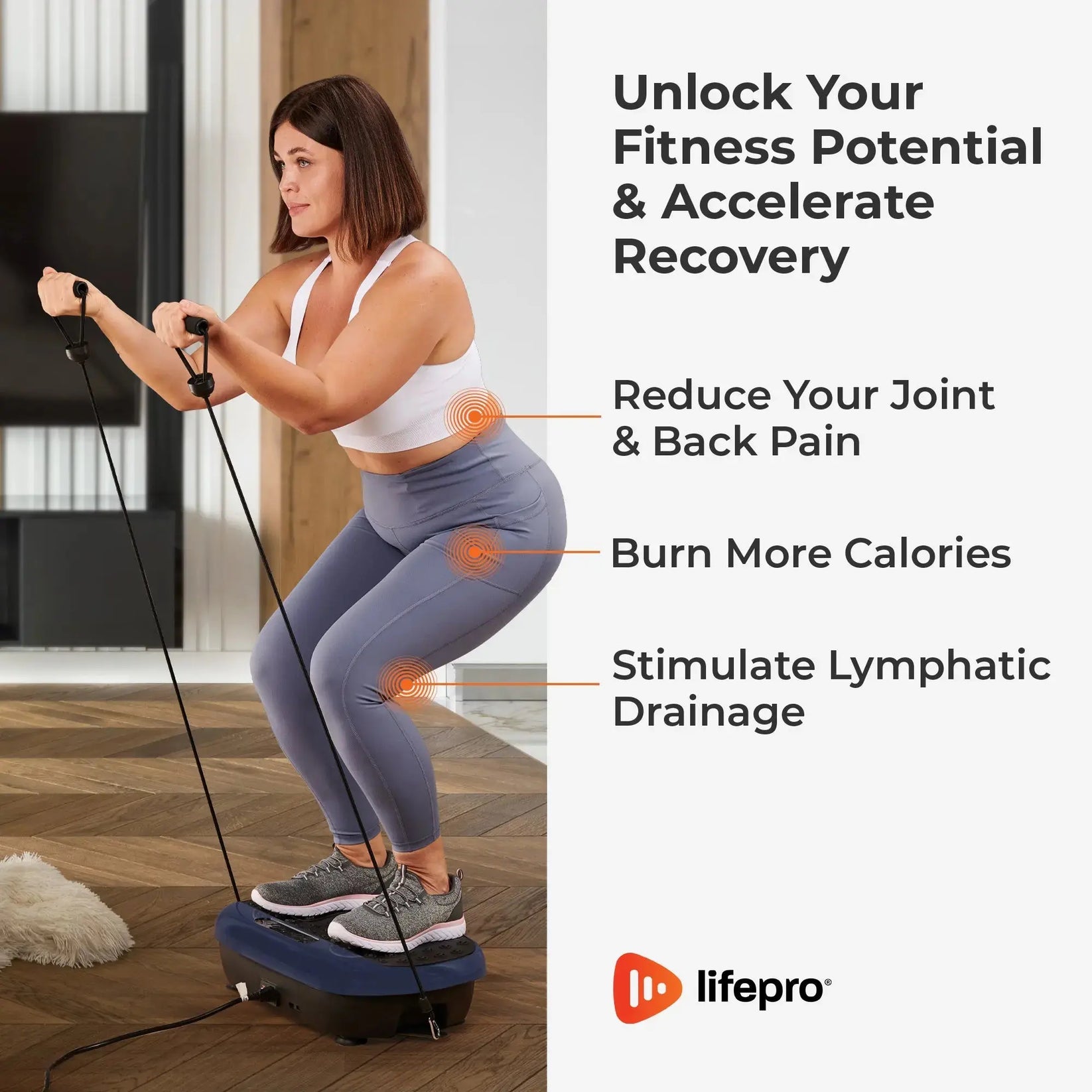 HexaPlate Lite Vibration Plate – Lifepro