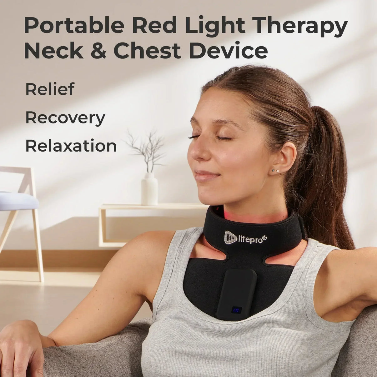 Luminova™ Pro Red Light Therapy Neck Device – Lifepro