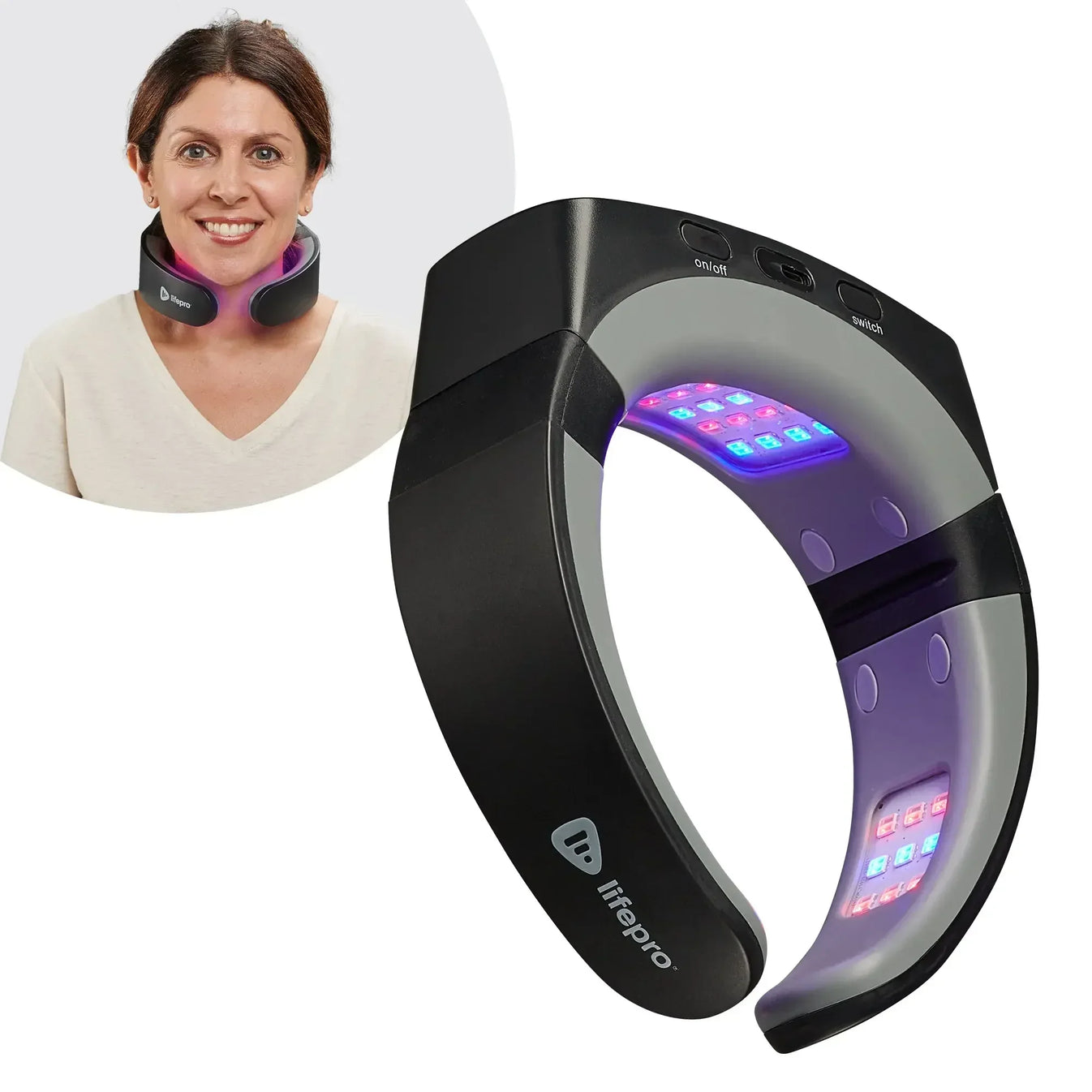 Luminova™ Red Light Therapy Neck Device – Lifepro
