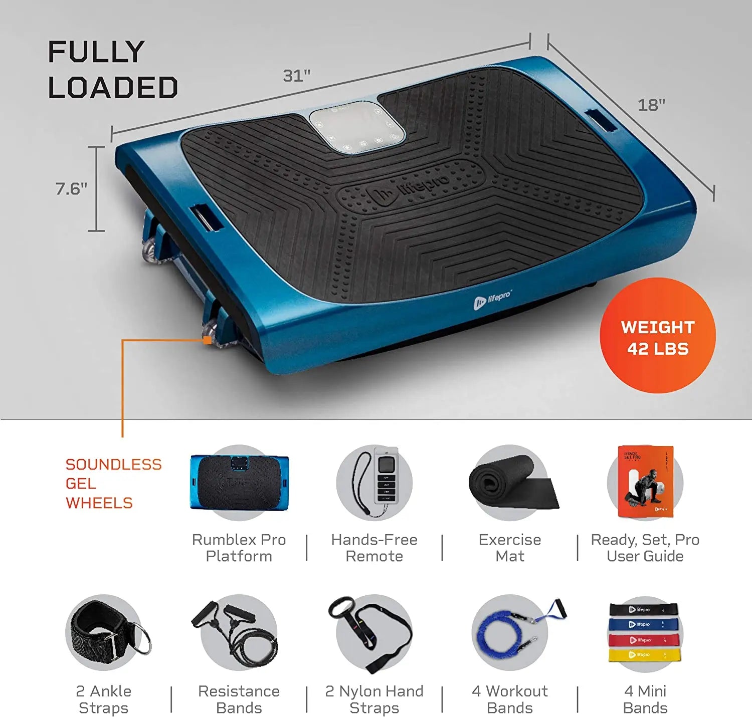 Rumblex Pro Vibration Plate – Lifepro