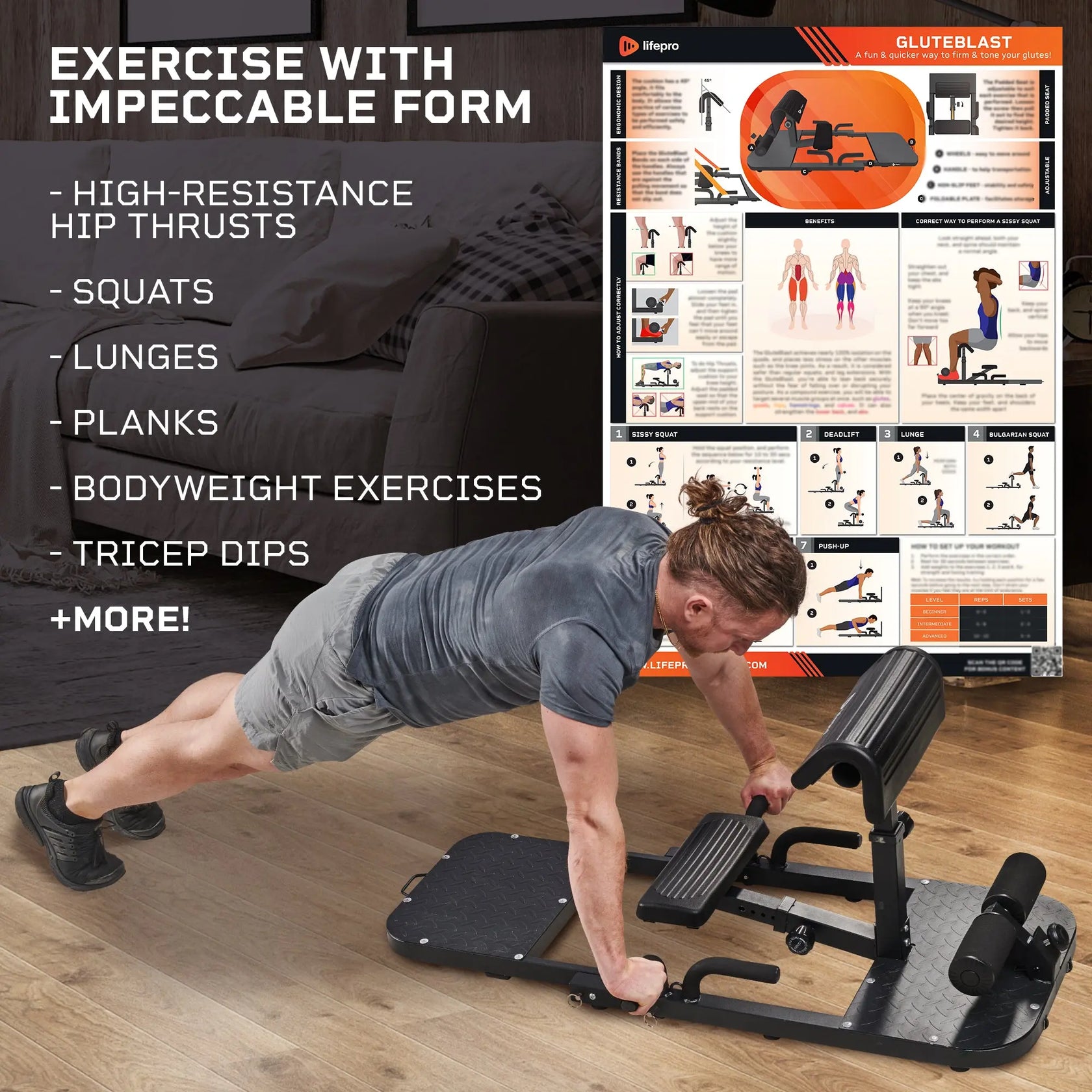 GluteBlast Hip Thrust Machine | Lifepro