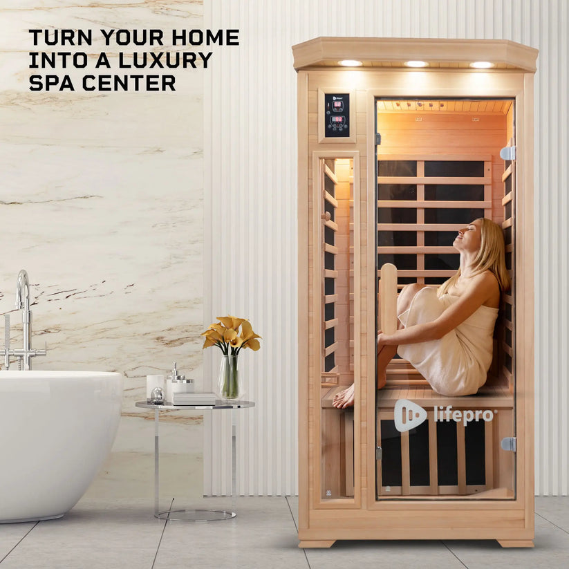 Rejuvacure Far Infrared One-Person Sauna | Lifepro